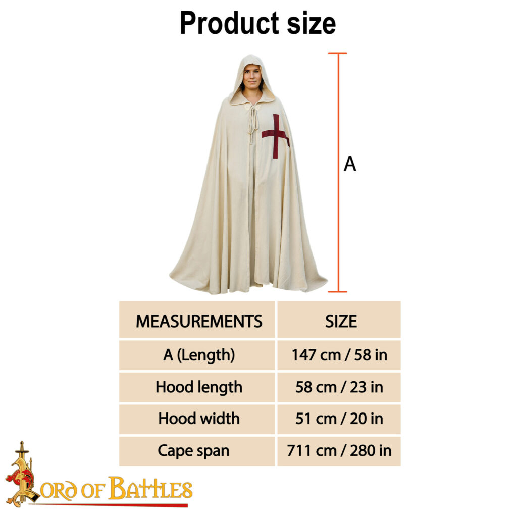 Crusader's Cape - Heavy Cotton for Epic Adventures