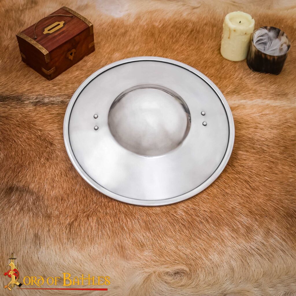 Handcrafted Medieval Steel Buckler Shield - Fast Shipping!