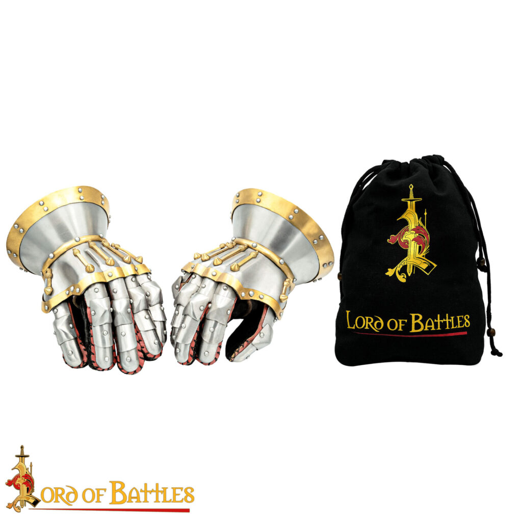 Medieval Baron's Hourglass Gauntlets - 14th Century Armor