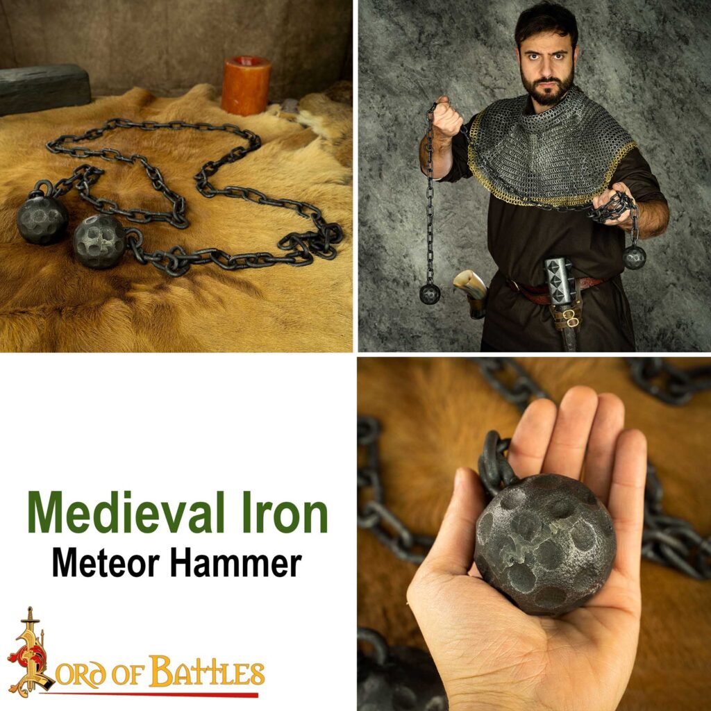 Medieval Tough Steel Meteor Hammer - Unleash Your Warrior Spirit