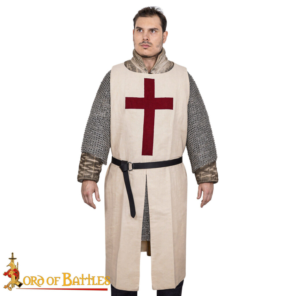 Templar Knight Tabard – Crusader Surcoat with Red Cross