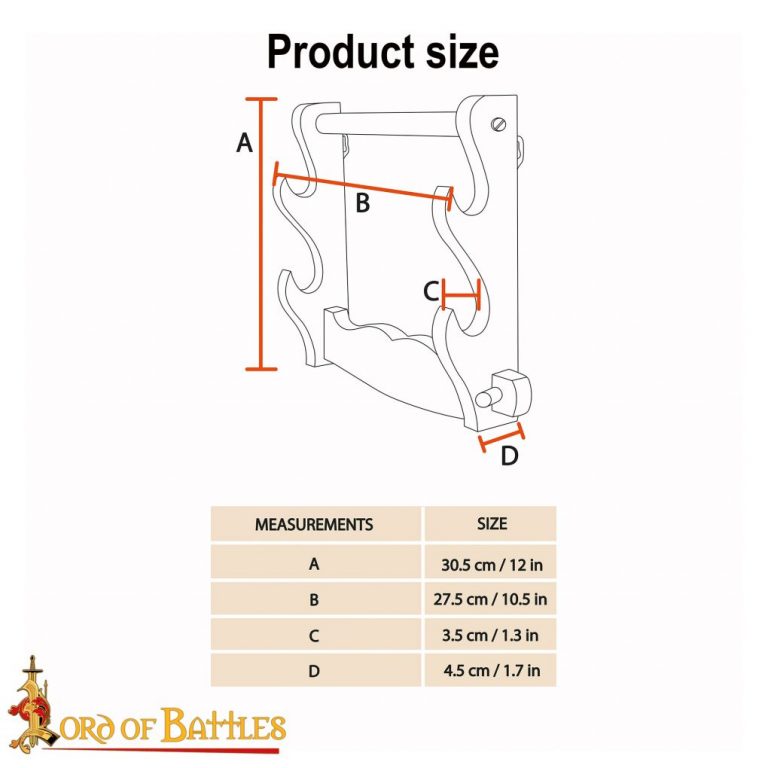 Premium Handcrafted Hardwood Axe/Sword Stand for Display