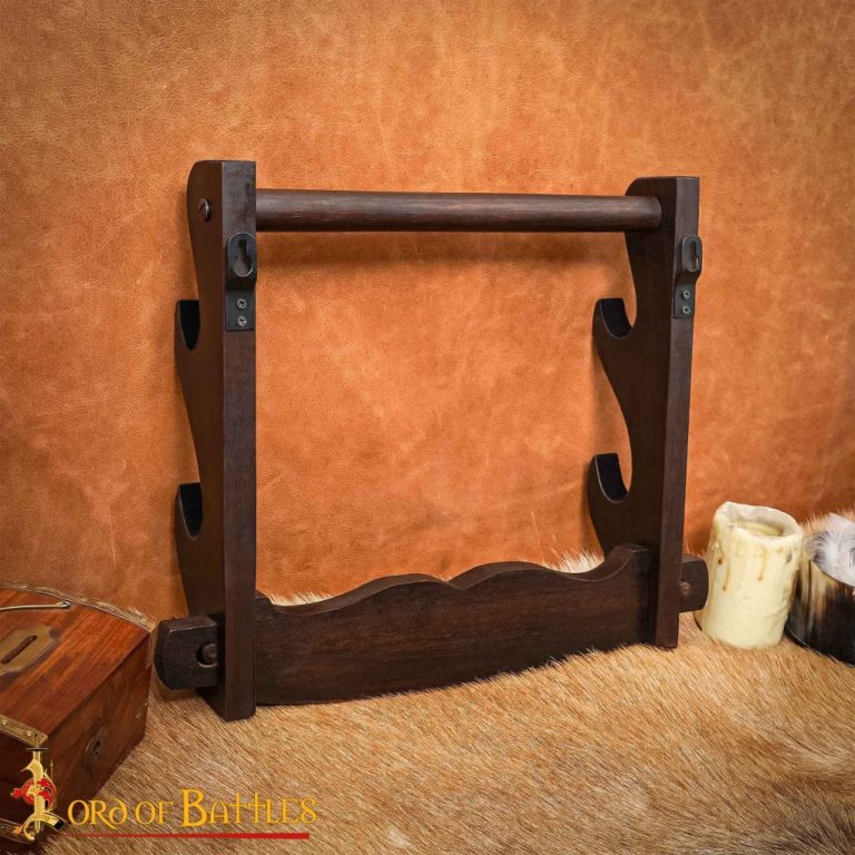 Premium Handcrafted Hardwood Axe/Sword Stand for Display