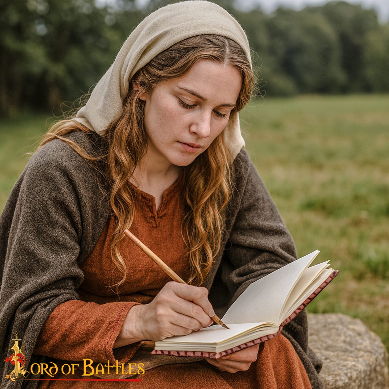 Handcrafted Leather Journal Side Binding & String Closure