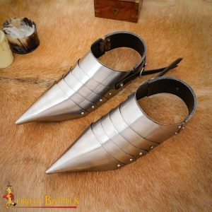 14th Century Knight Sabatons: Unmatched Foot Armour