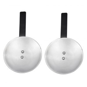 Medieval Steel Rondels with Leather Straps – 14th Century