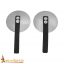 Medieval Steel Rondels with Leather Straps – 14th Century