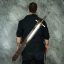 Medieval Back Hanger Baldric: Genuine Leather Sword Sheath
