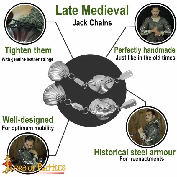 15th Century Medieval Jack Chains - Authentic Comfort!