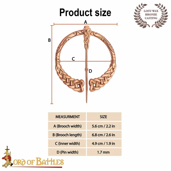 Buy - Viking Brooch Bronze Penannular Fibula