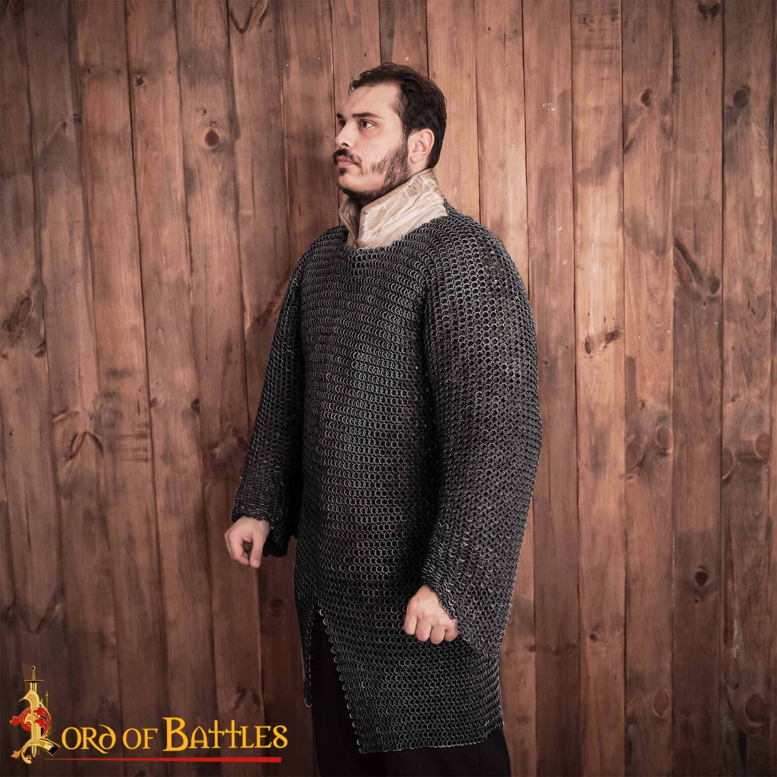 Chainmail Hauberk – 9mm Dome Riveted Round Rings