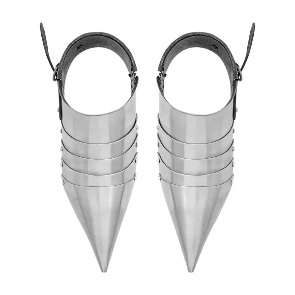 14th Century Knight Sabatons: Unmatched Foot Armour